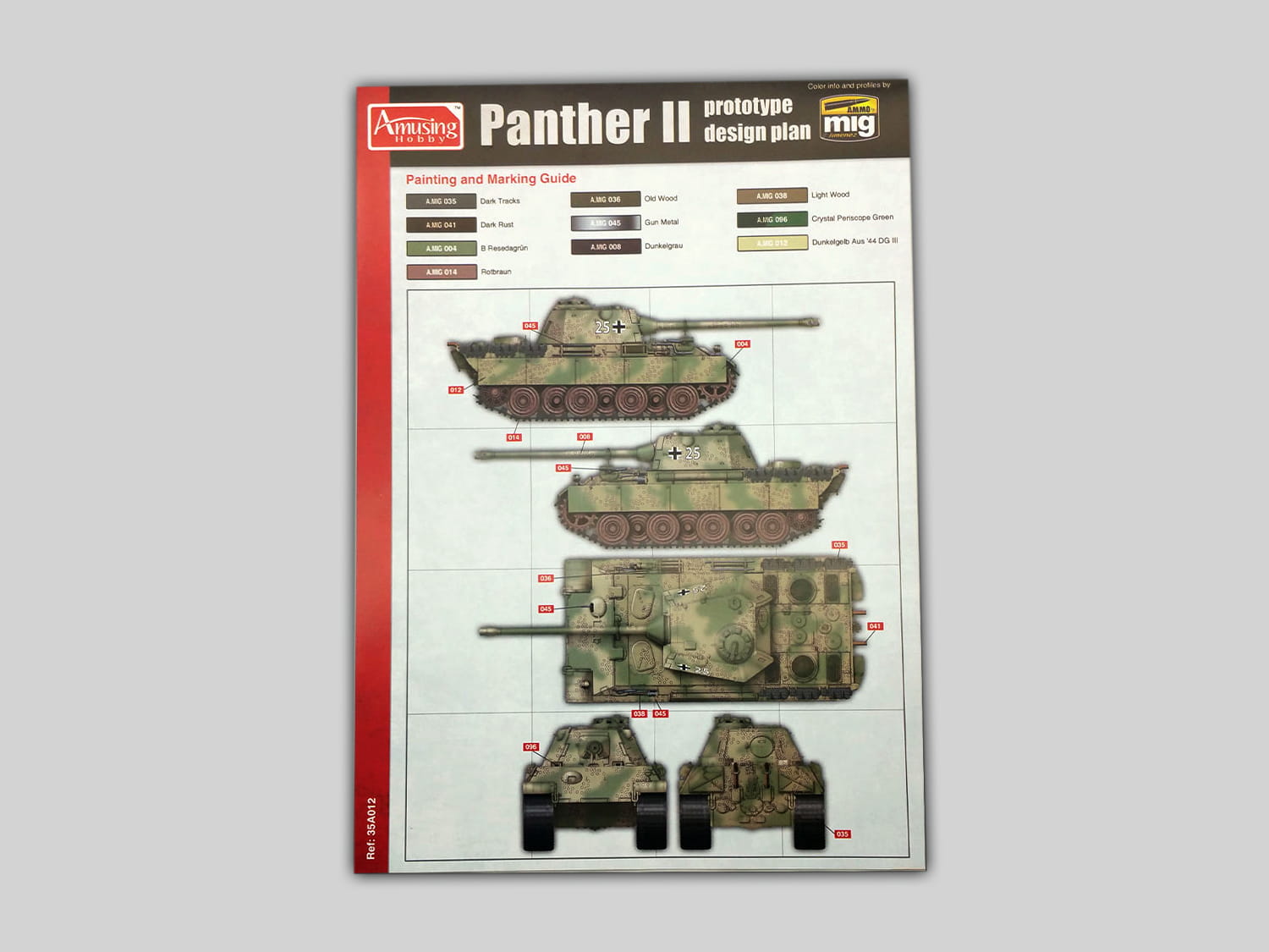 Panther ii prototype design 1:35 amusing hobby 35a012 - shop Get Model